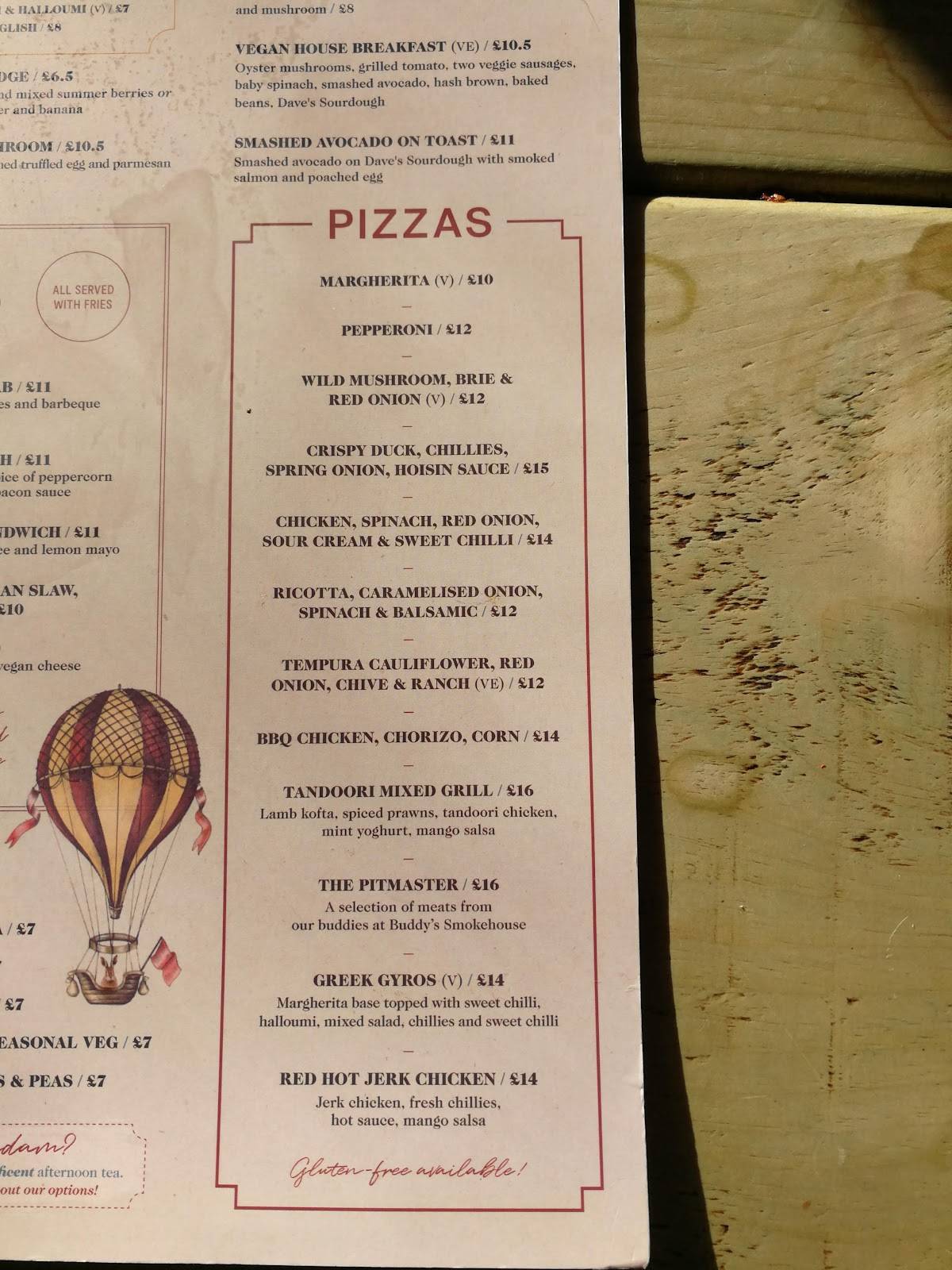 Menu at Remarkable Hare pub & bar, Matlock