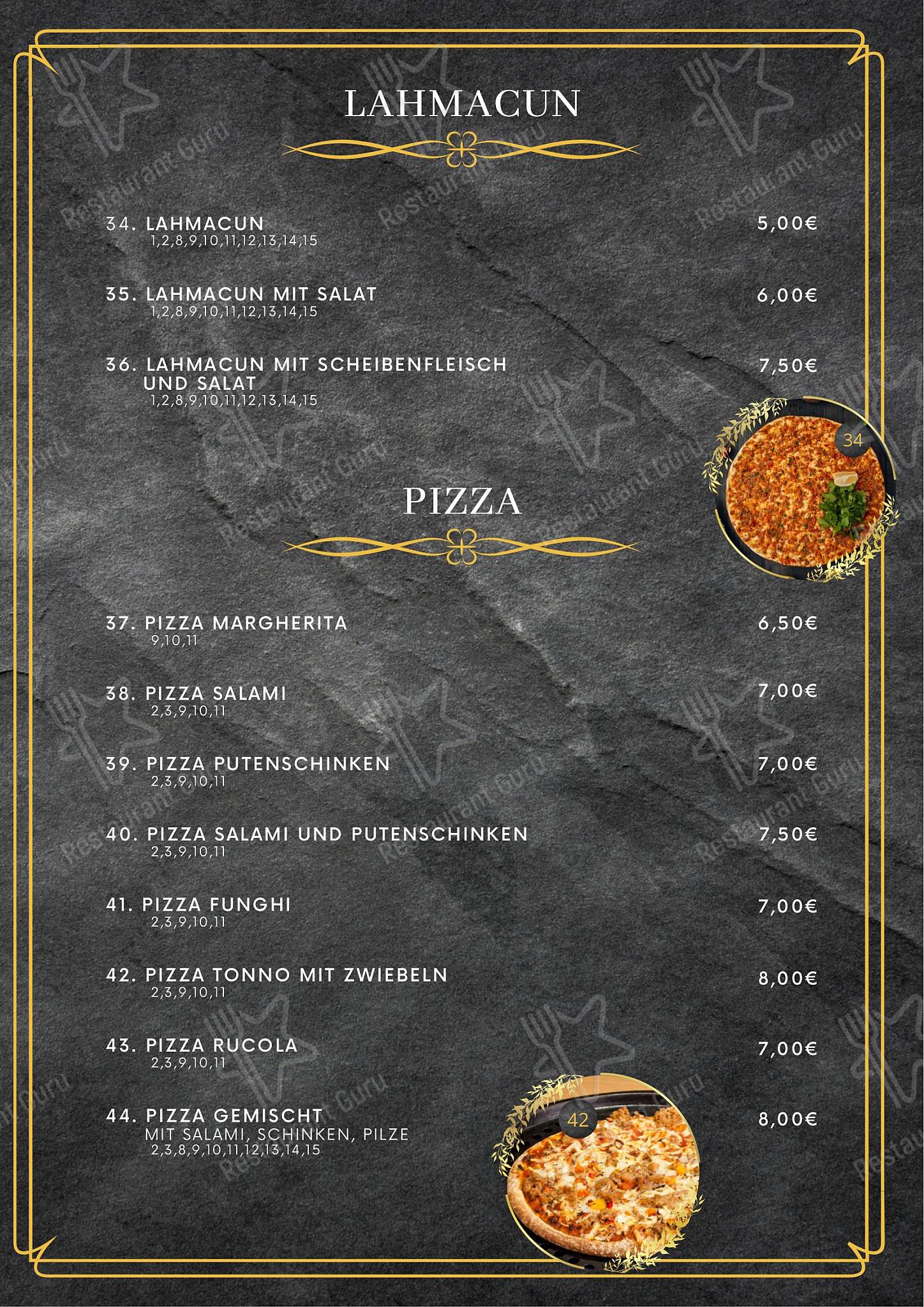 Speisekarte von BiBi Pizza & Döner-Eck, Bietigheim-Bissingen