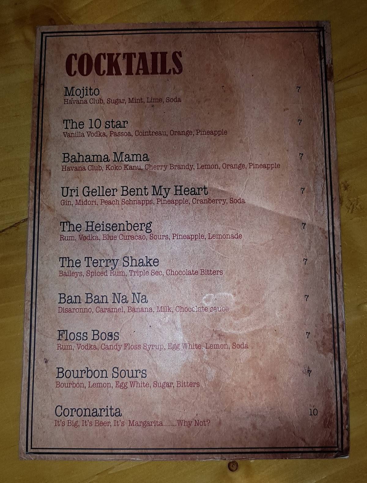 Menu at Big 10 - Smoke & Grill restaurant, Ampthill, 4-8 Church St