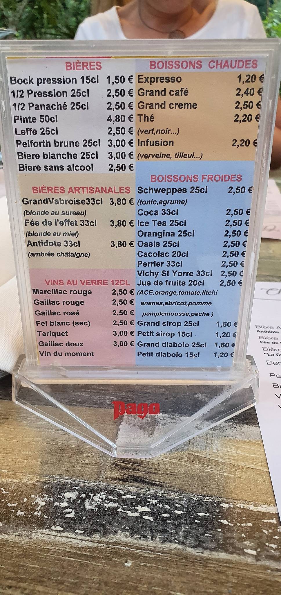 Menu au Restaurant Chez Marie, Grand-Vabre, Le Bourg