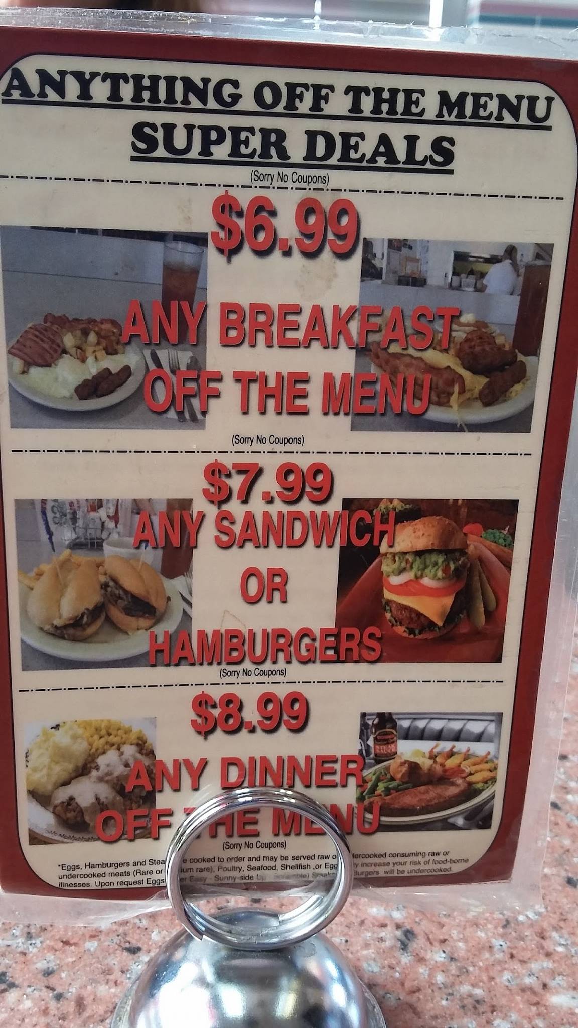 Menu at Country Boys Restaurant, Phoenix, E Greenway Rd