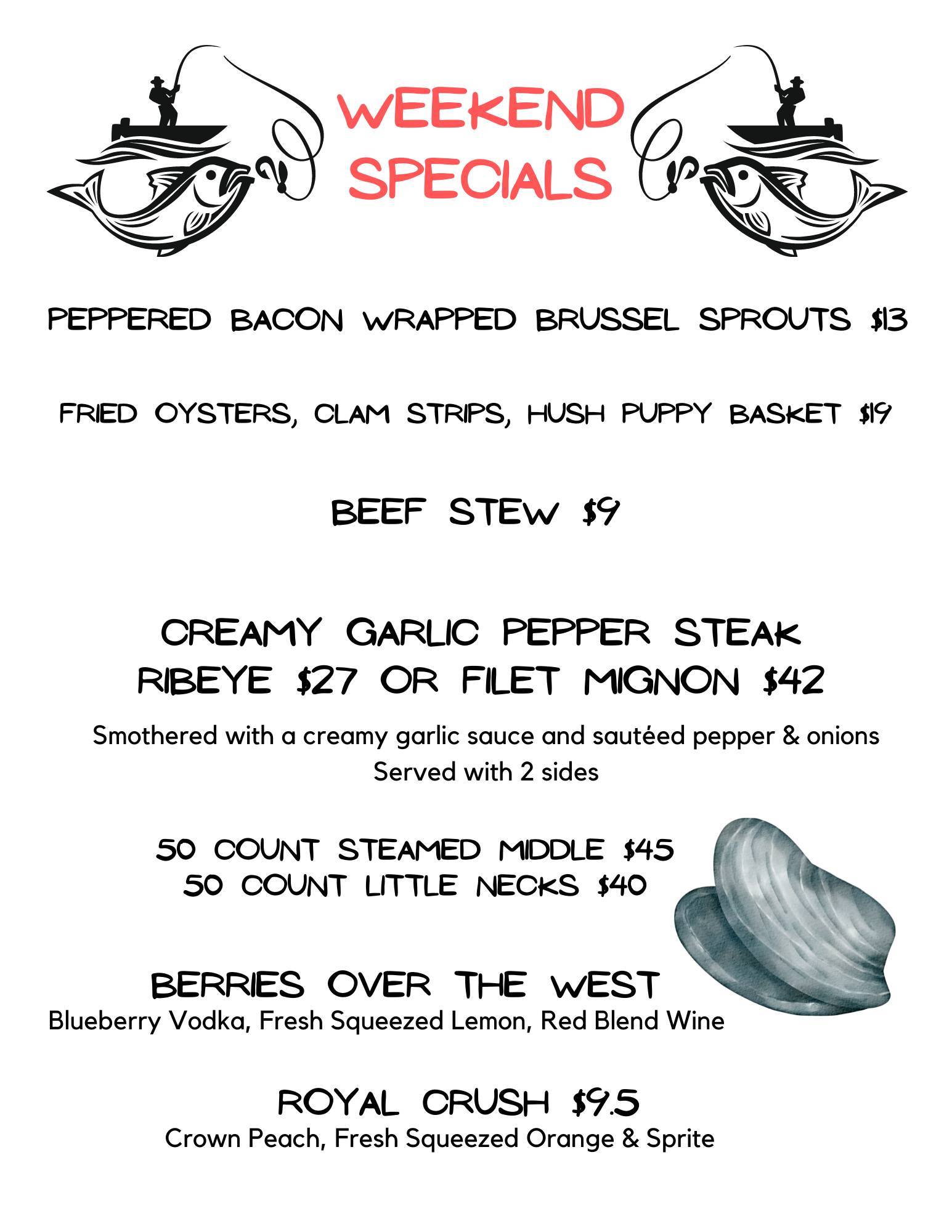 Menu at Crab Barn Restaurant and Lounge, Long Neck, Long Neck Rd