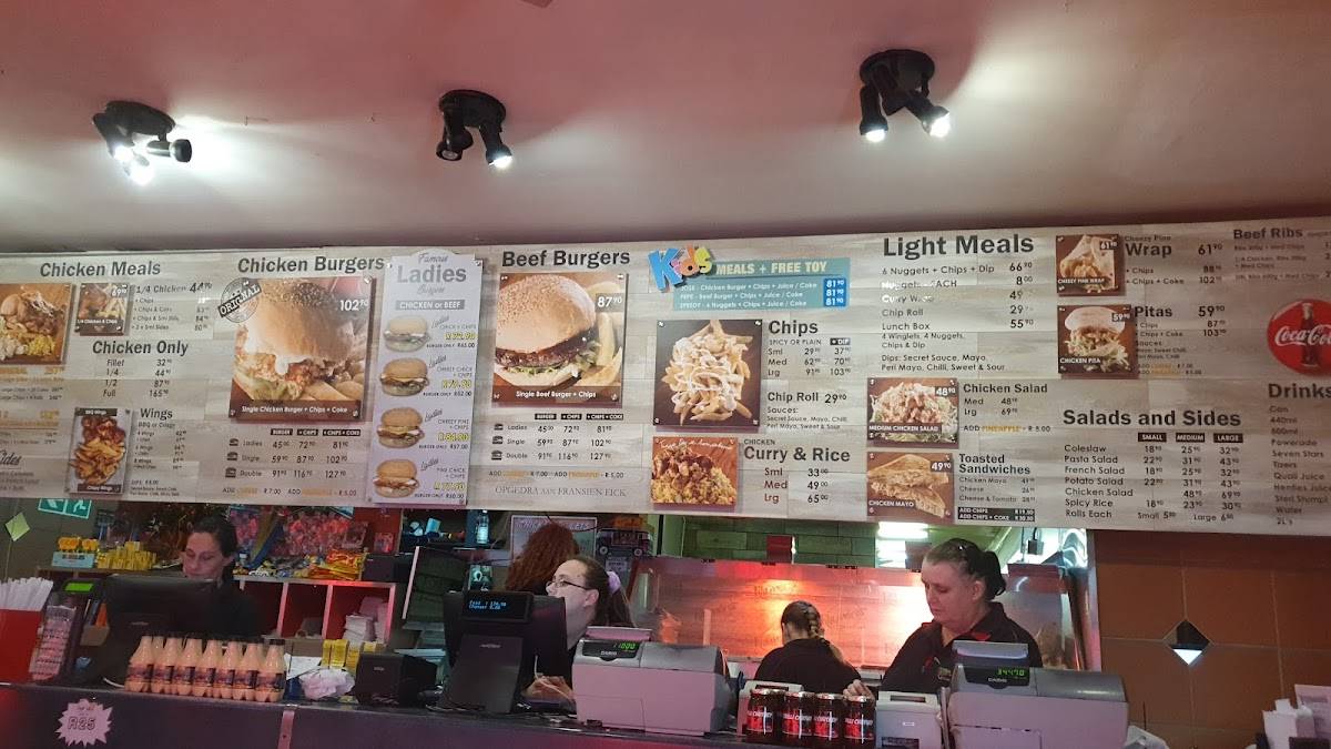 Menu at Flameros Chicken Grill restaurant, Cape Town