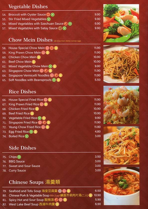 Menu at Good World restaurant, Cardiff