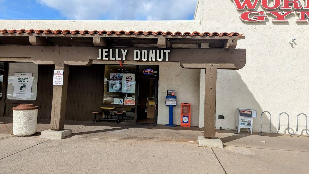 Menu at Jelly Donut restaurant, Palm Springs