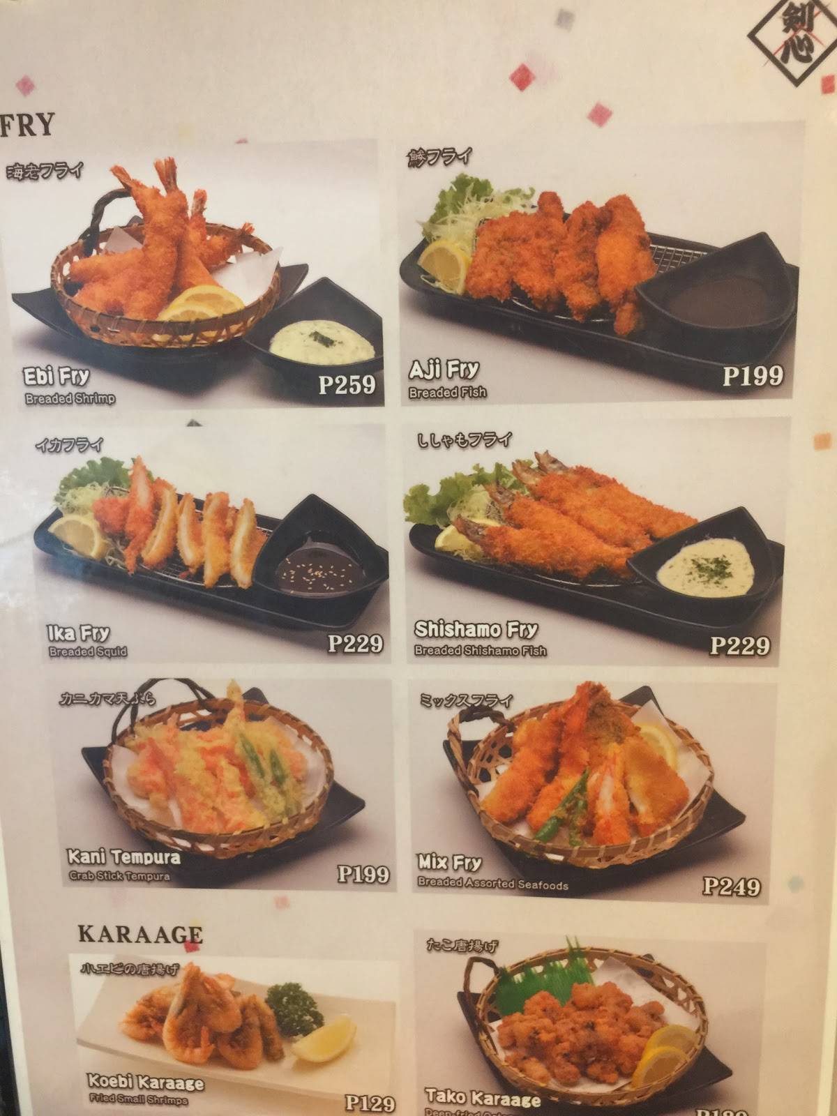 Menu at Kenshin Japanese Restaurant(The Linear Makati branch), Makati ...