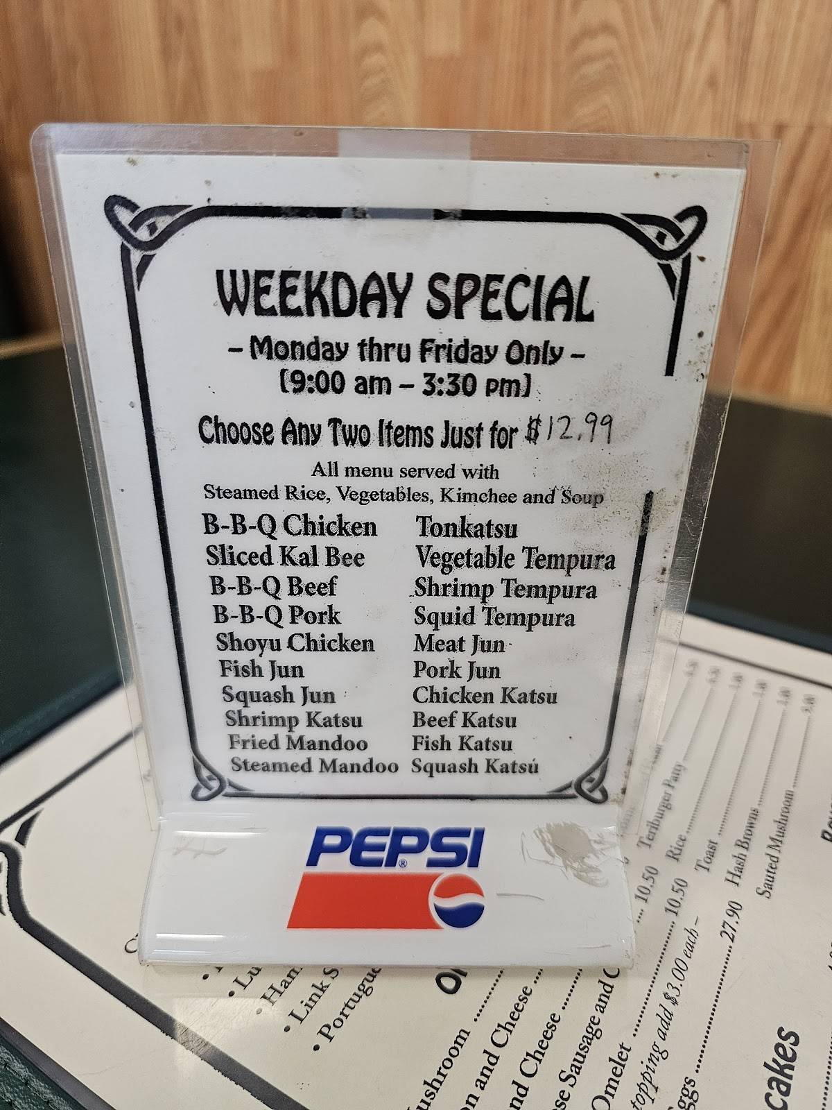 Menu at Kim Chee 1 Restaurant, Kaneohe, 46-010 Kamehameha Hwy