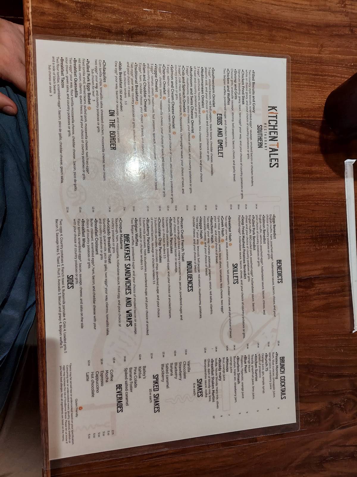 Menu at Kitchen Tales restaurant, Conroe