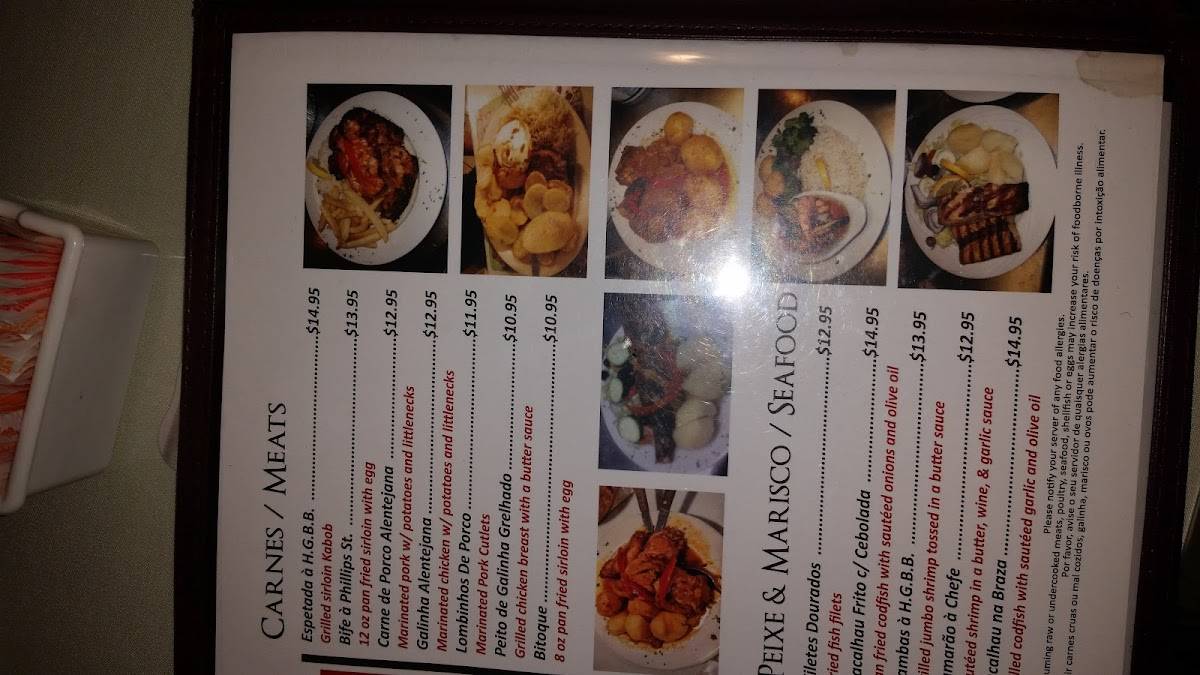 Menu at Phillips Street Restaurant, East Providence