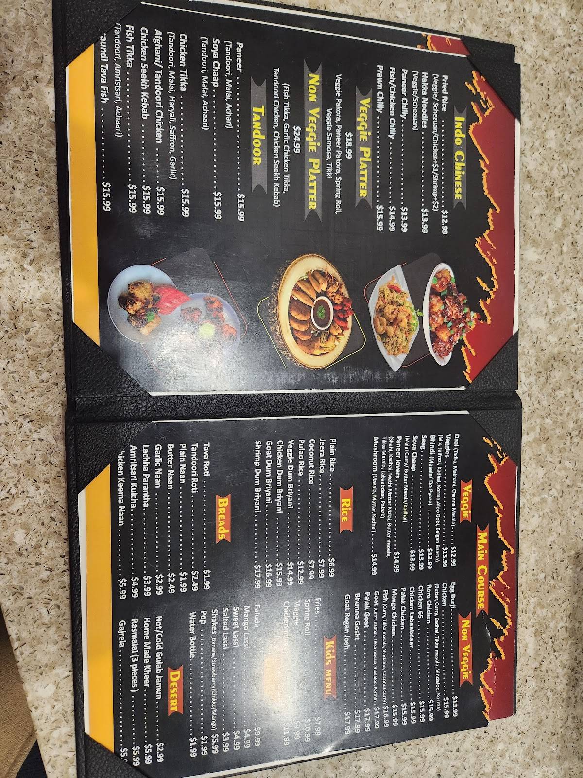 Menu at Samosa House Indian Cuisine - Fine Dining, Sweets, Catering ...
