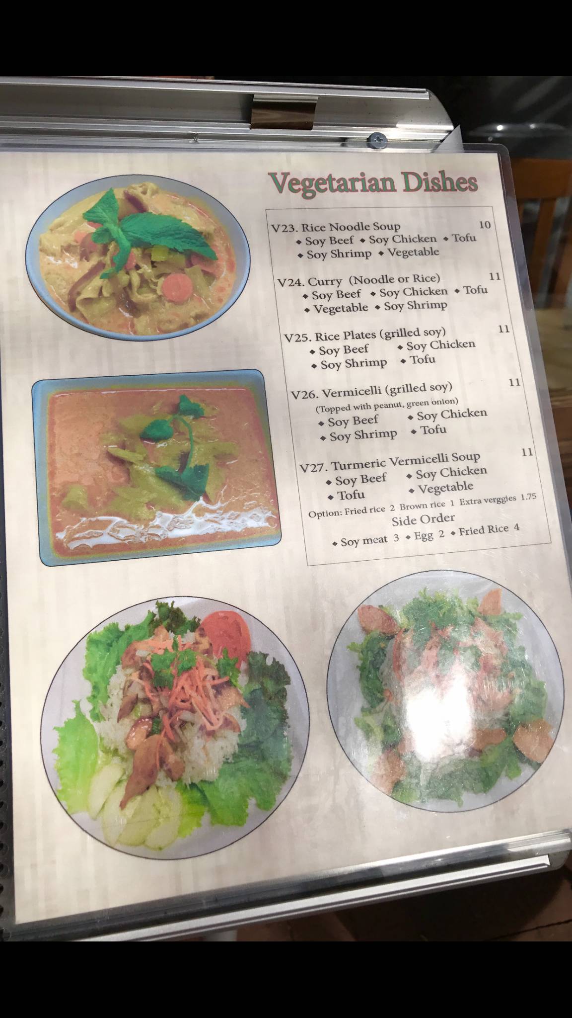 Menu at Saigon Restaurant, Santa Barbara, 721 Chapala St