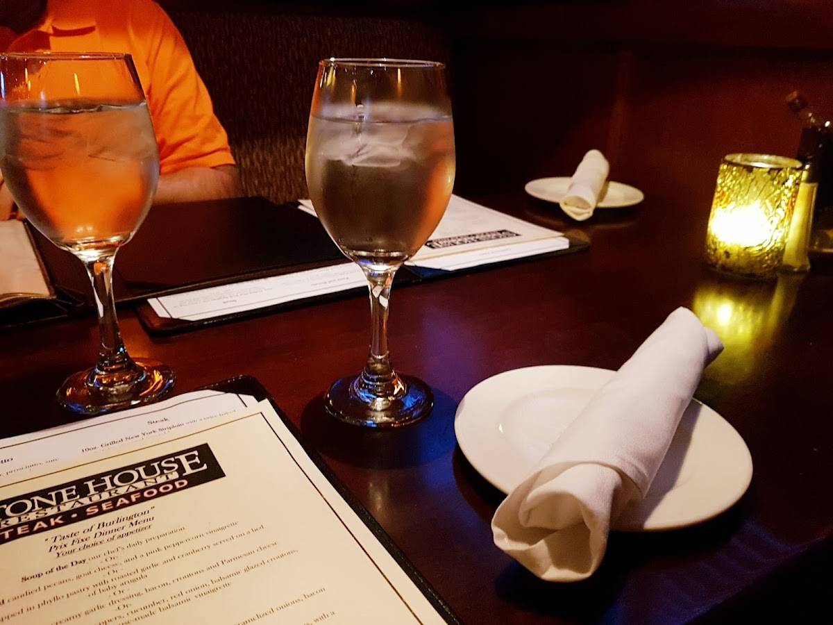 Menu at Stone House Restaurant, Burlington