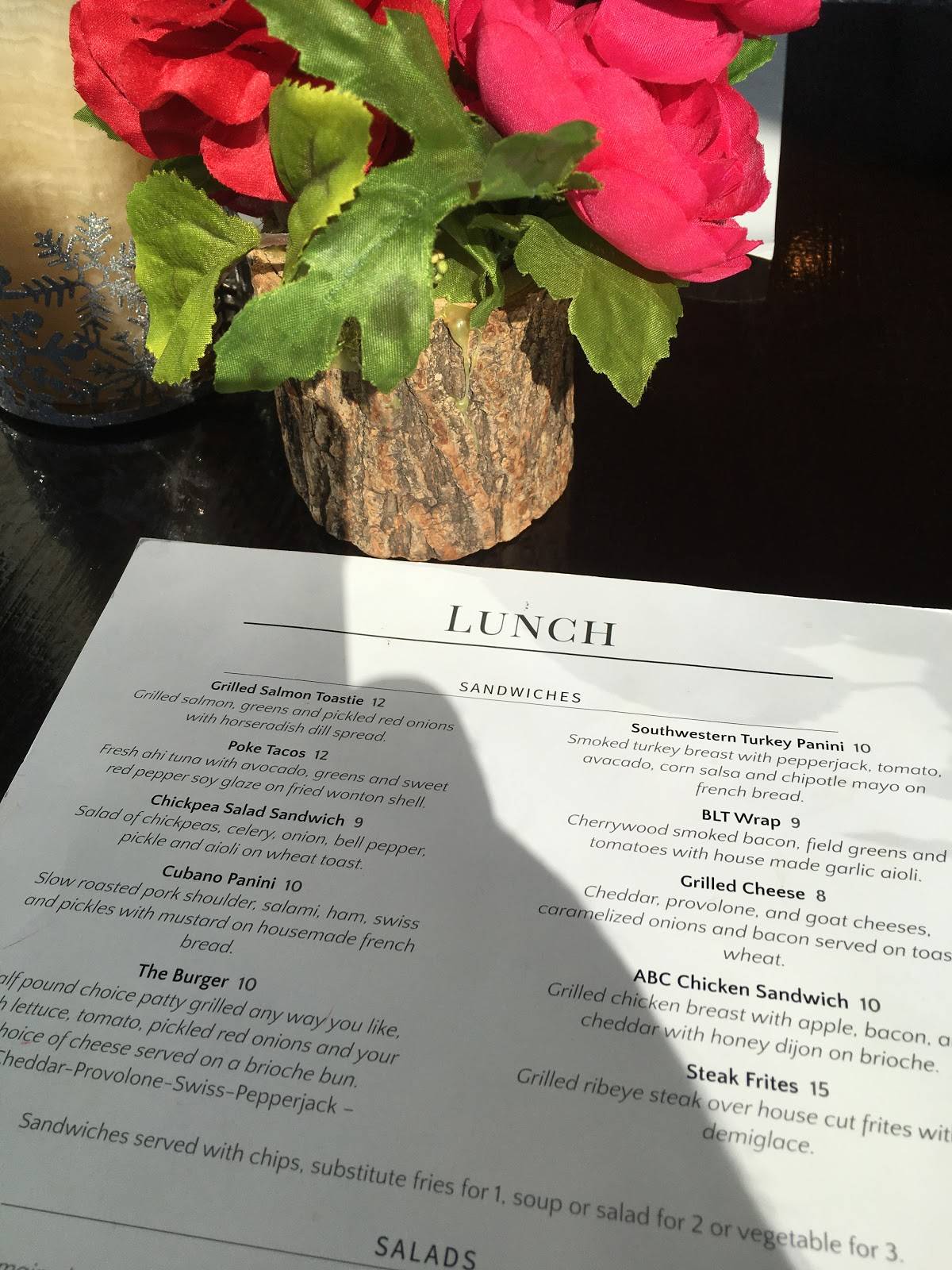 Menu at The Grand Cafe, Jefferson City