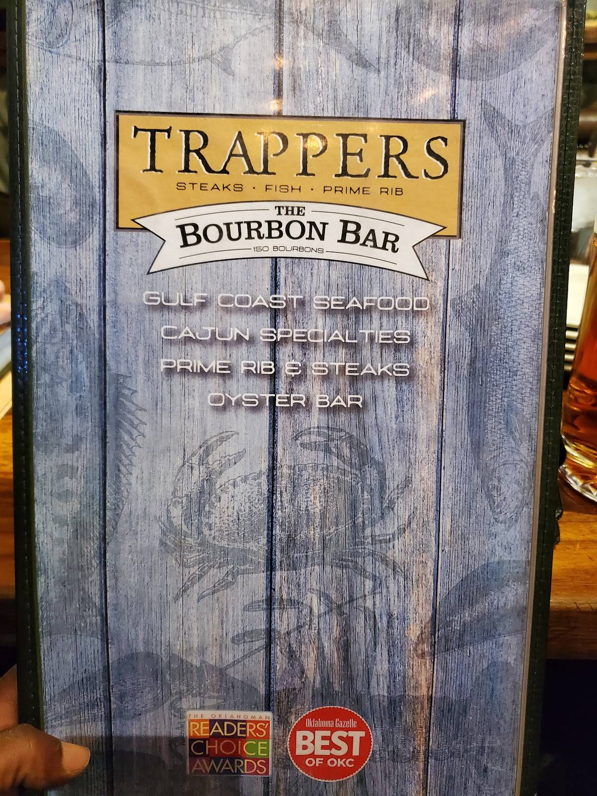 Menu at Trapper's Fishcamp & Grill restaurant, Oklahoma City