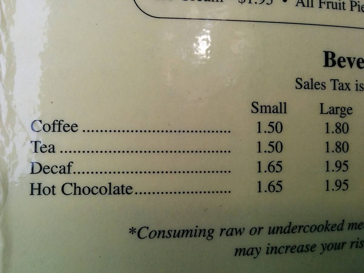 Menu at White Haven Family Diner restaurant, White Haven