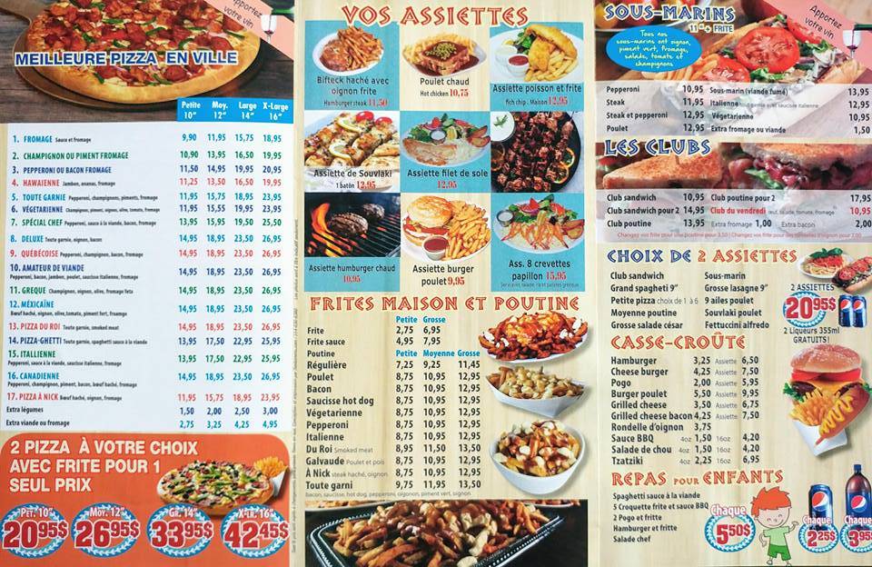 Menu au Restaurant apportez votre vin Sainte-Adèle / Table d'Azia ...