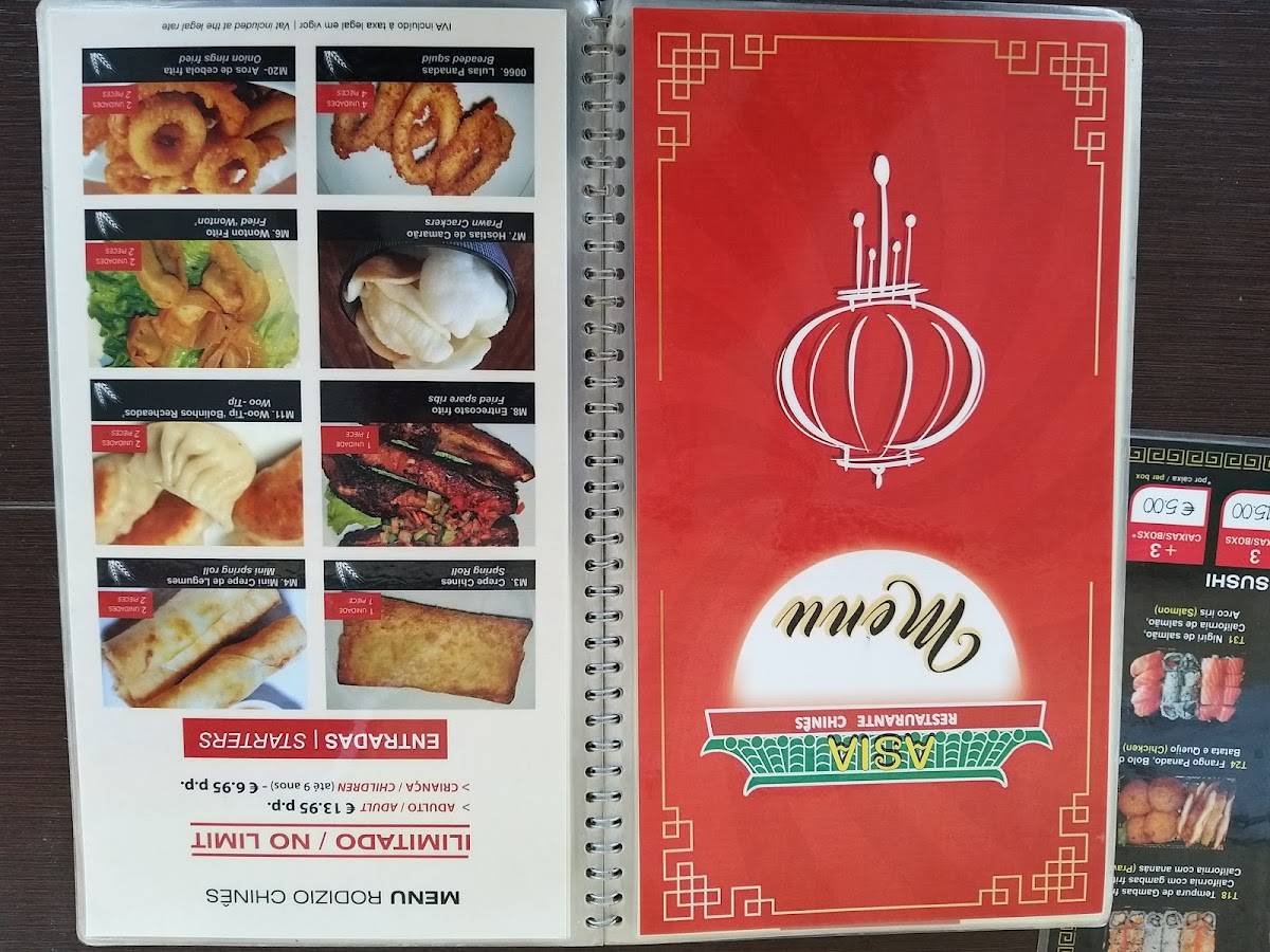 Menu em Restaurante Japonês - ASIA TOKYO RESTAURANT, Portimão, av.tomas ...