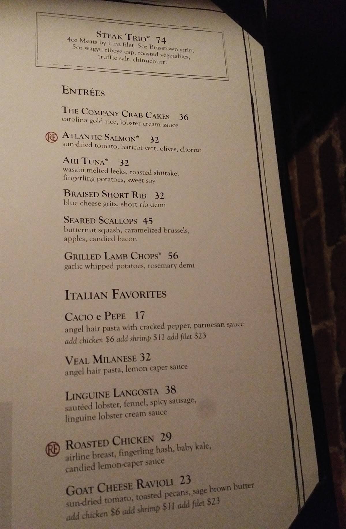 Menu at Rick Erwin's West End Grille pub & bar, Greenville