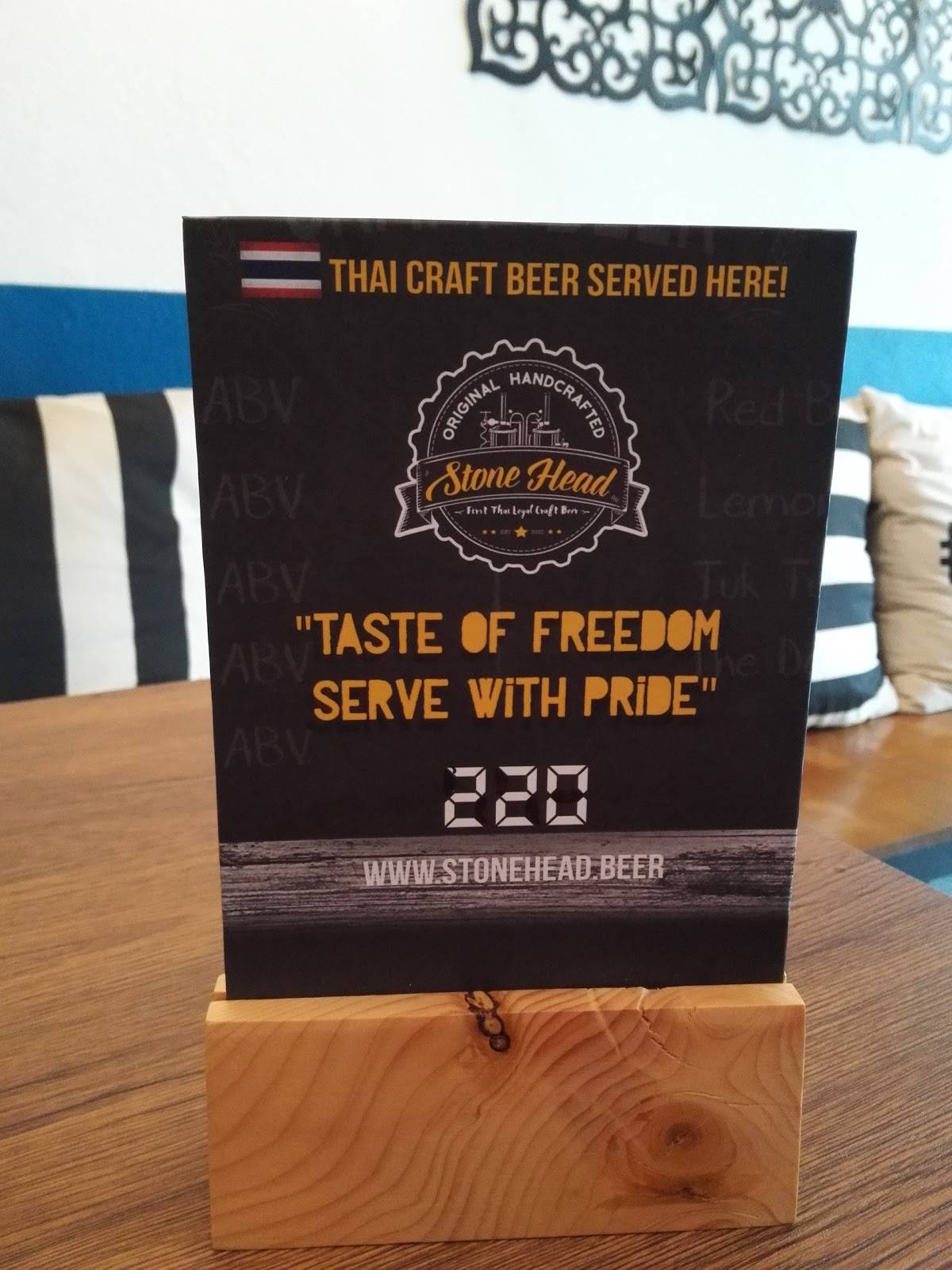 Menu at Rider Cafe Phuket, Phuket