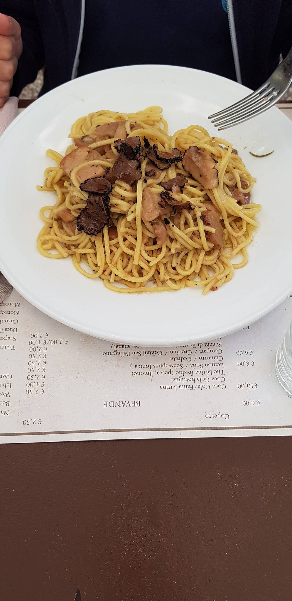 Carta de Ristorante Baita del Poeta, Bocca di Valle