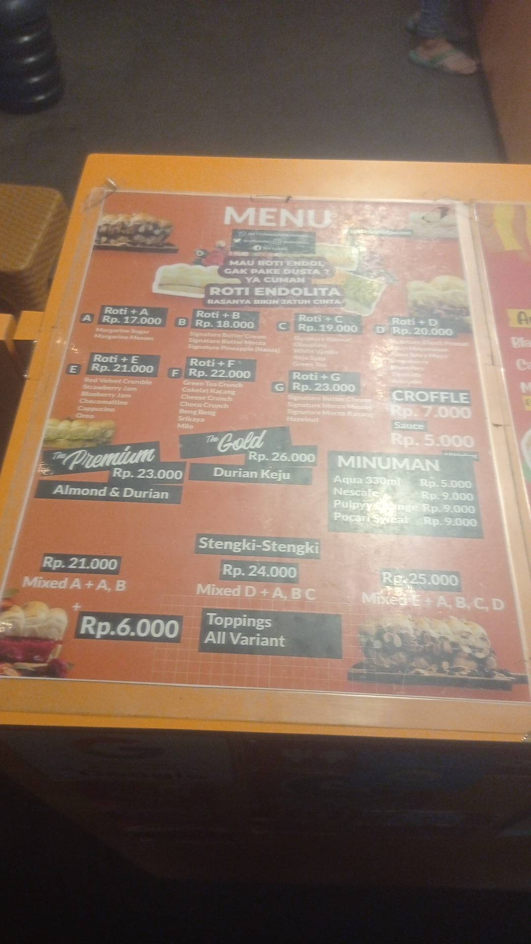 Carta de Roti Endolita Bogor Baru - Makanan, Roti Khas Bogor, Oleh ...