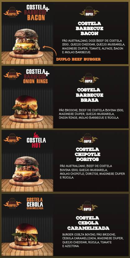 Menu at SUPER DUPER BRASILIA - NORTE restaurant, Brasília
