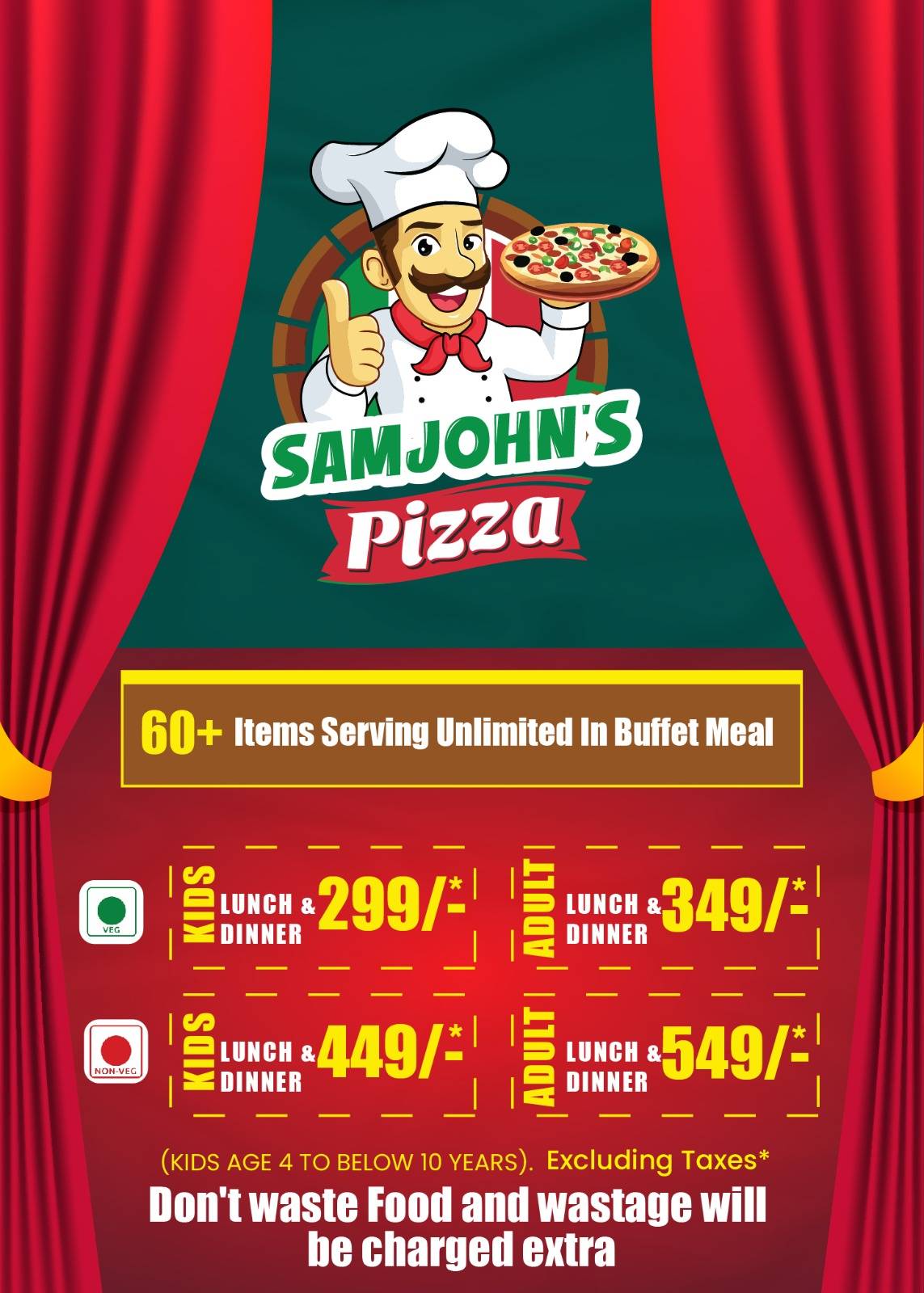Menu at Samjohn's Pizza As Rao Nagar, Hyderabad