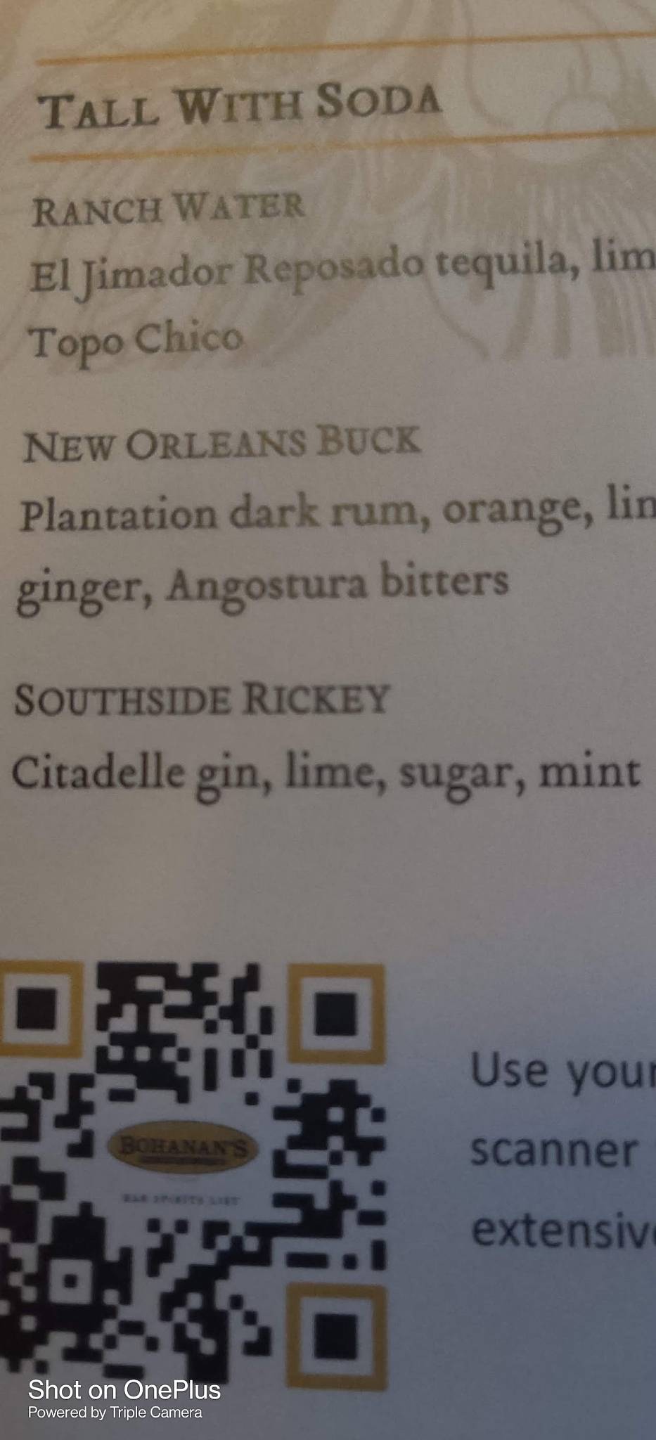 Menu at Bohanan's Prime Steaks and Seafood pub & bar, San Antonio