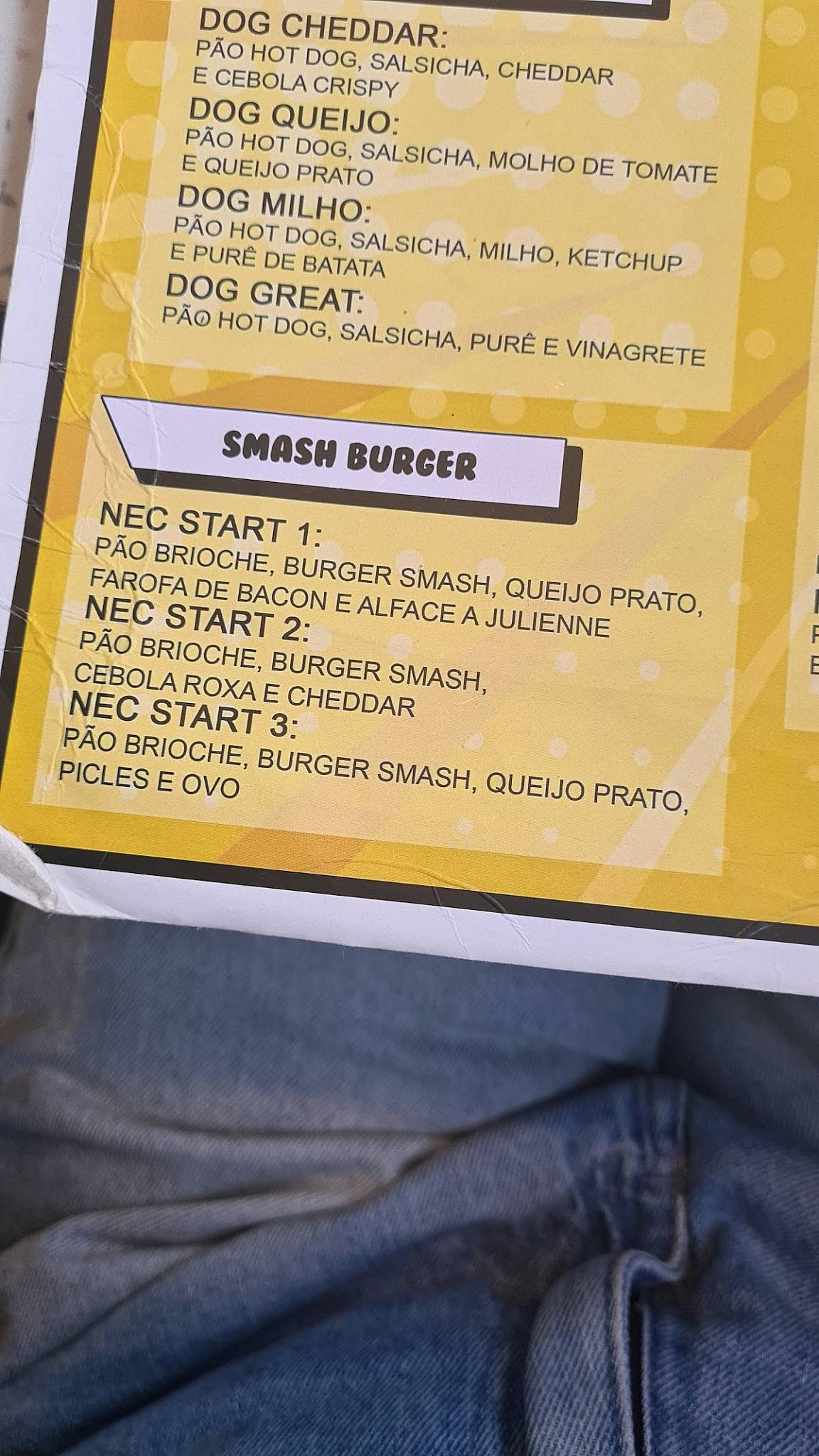 Menu em NEC Burgers & Games restaurante, São Paulo