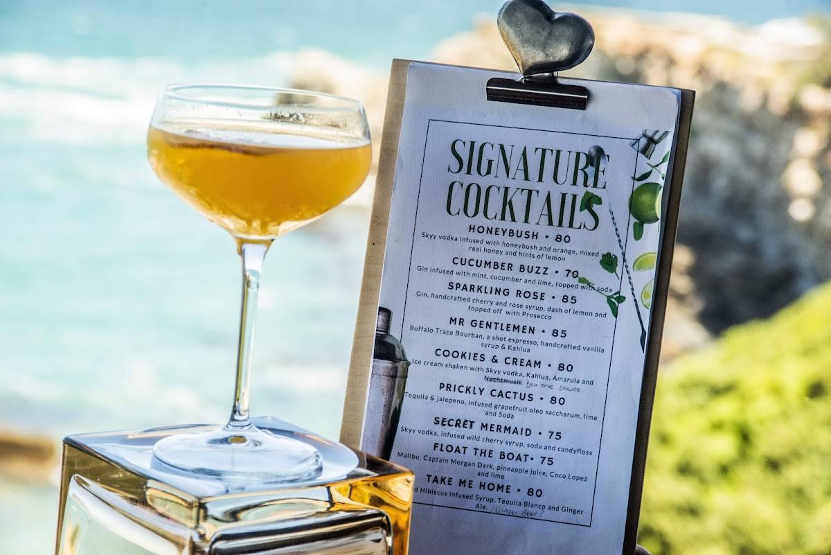Menu at SkyBar Hermanus, Hermanus