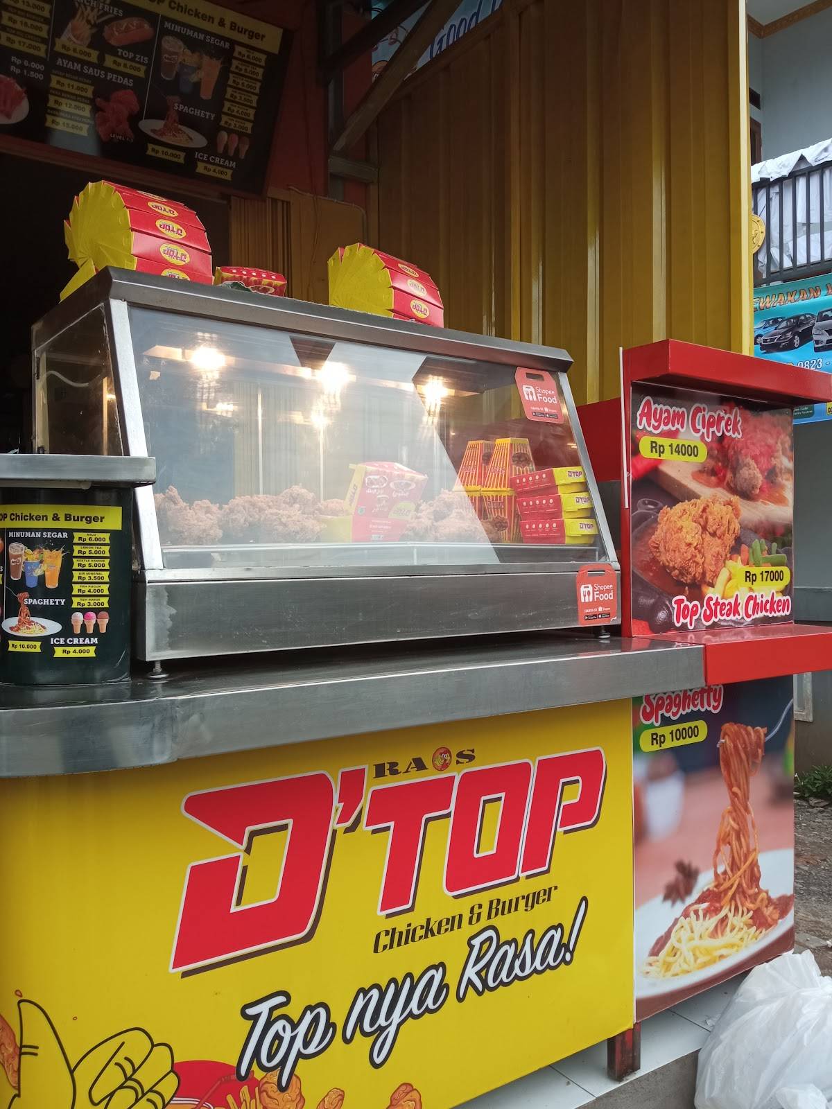 Menu at D'Top Chicken & Burger restaurant, South Tangerang