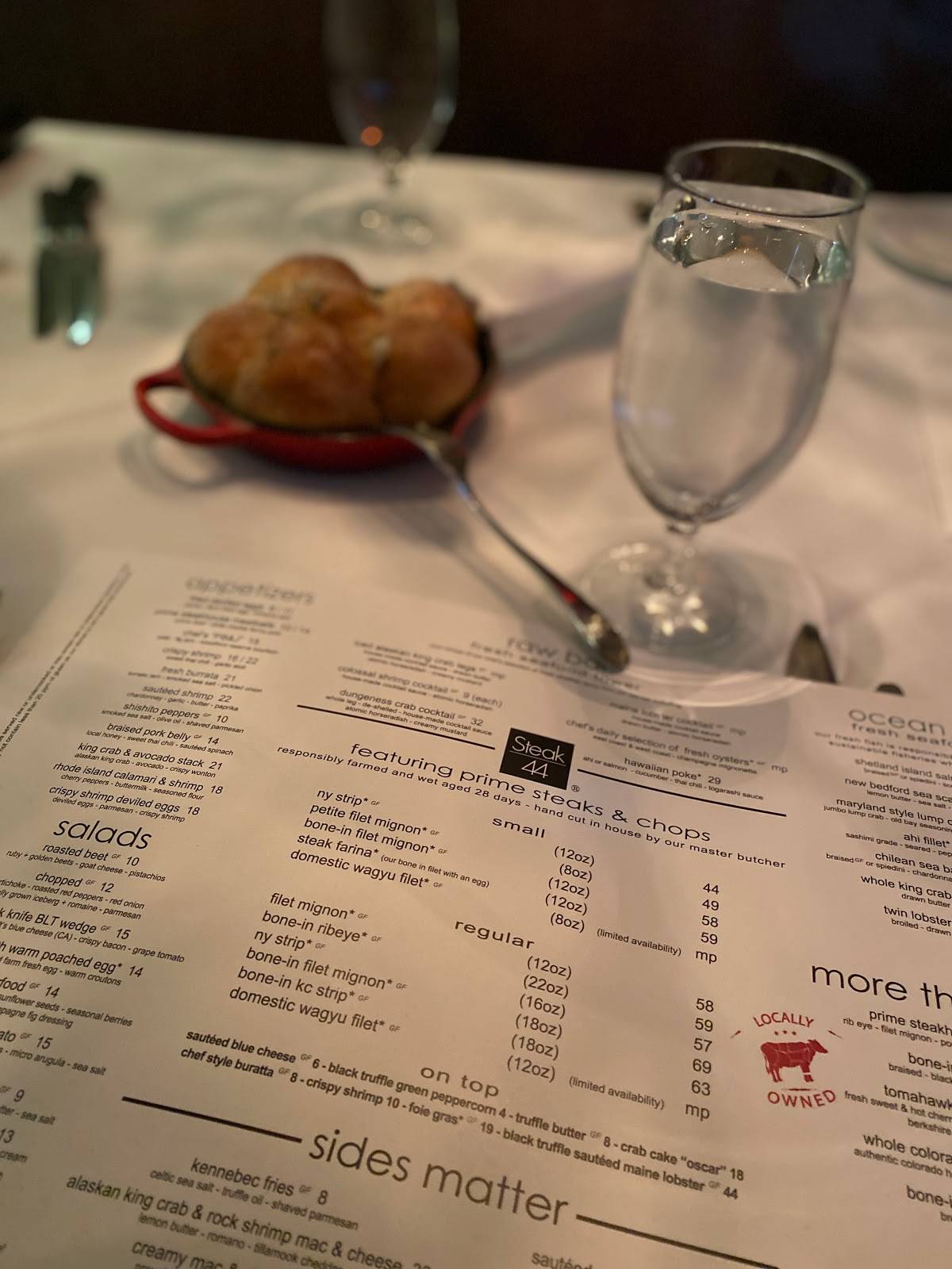 Menu at Steak 44 pub & bar, Phoenix
