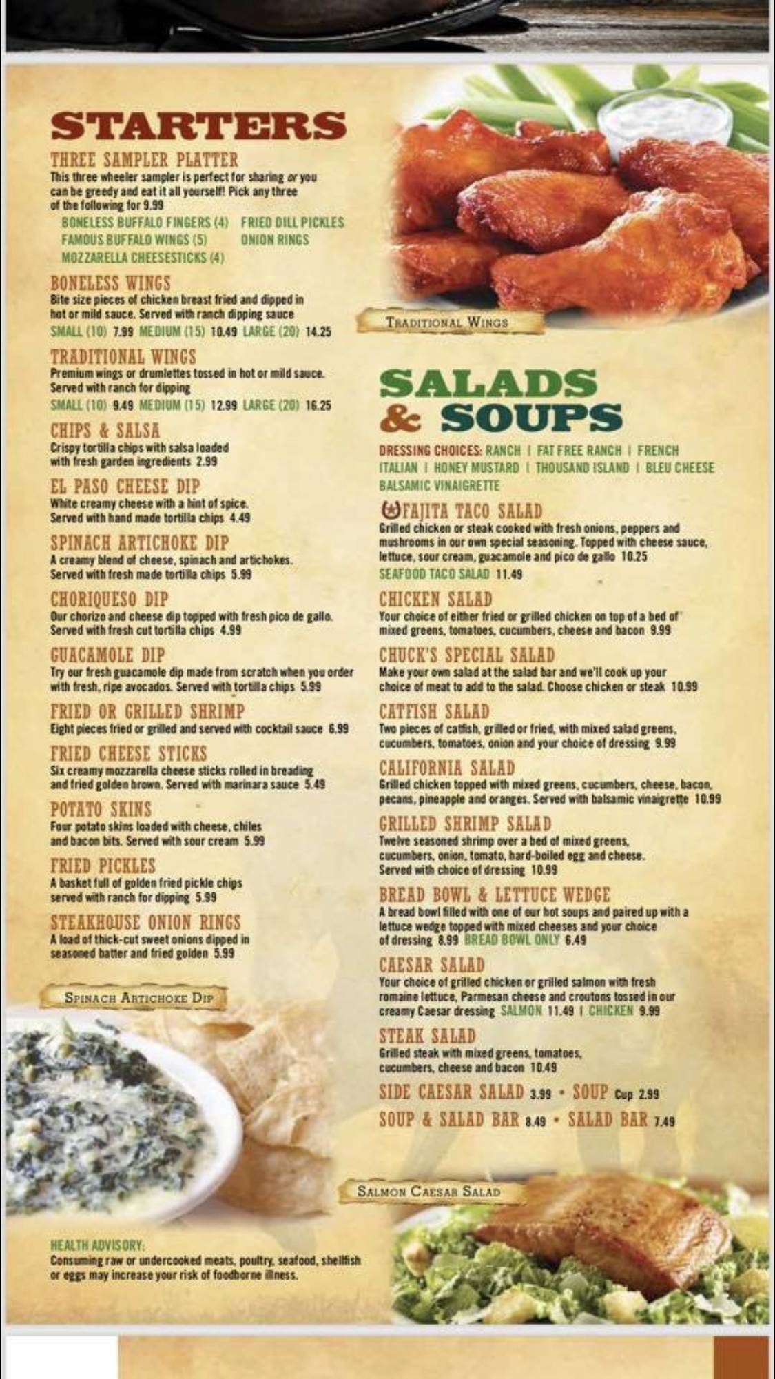 Menu at Black Stallion Steakhouse, Columbia