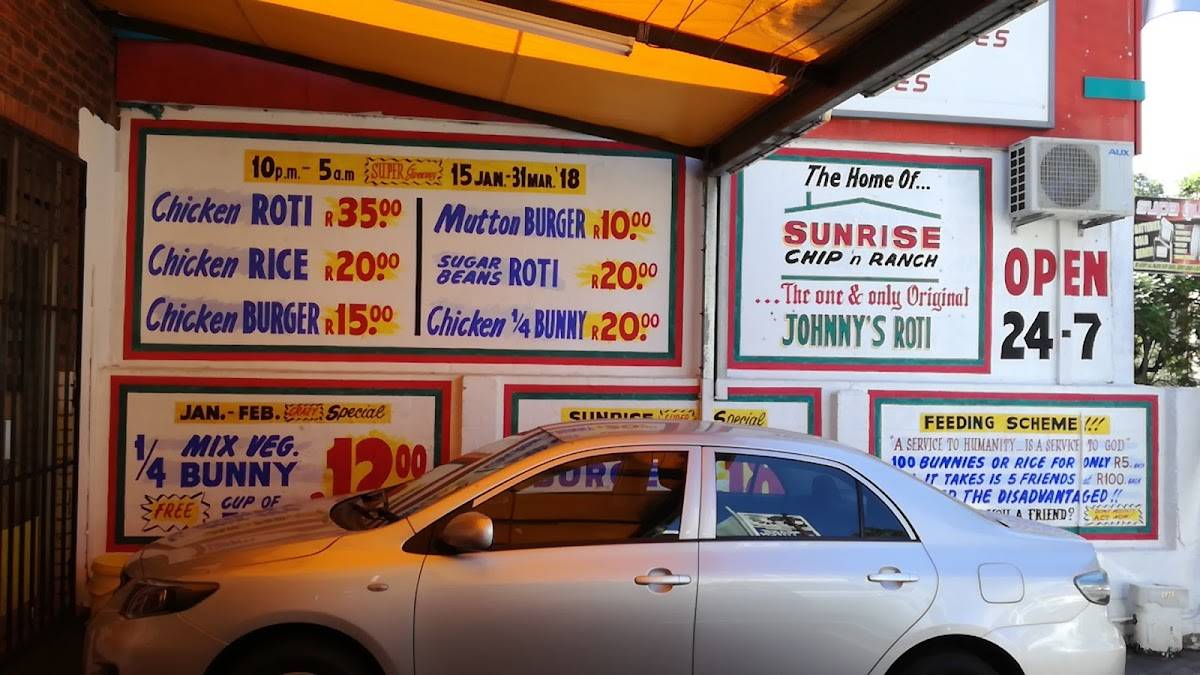 Menu at Sunrise Chip N Ranch, Overport, Durban restaurant, Durban, 93 ...