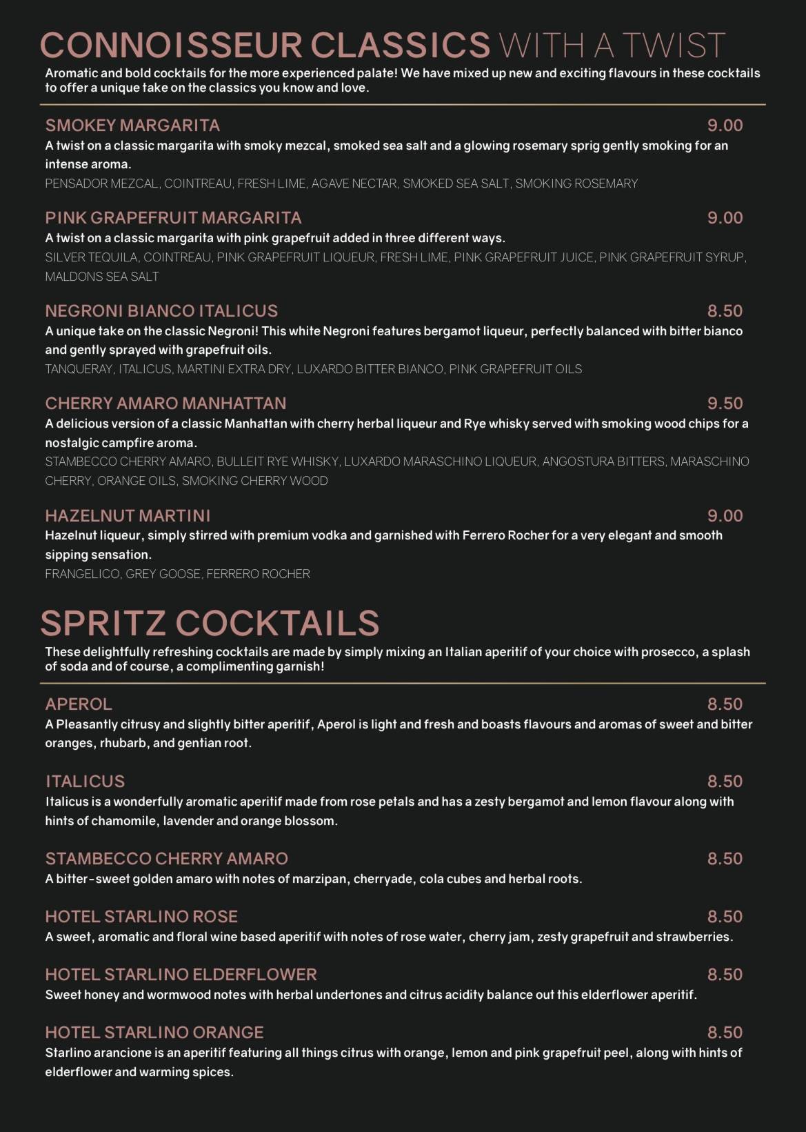 Menu at Sunshine Folkestone Bistro restaurant, Folkestone