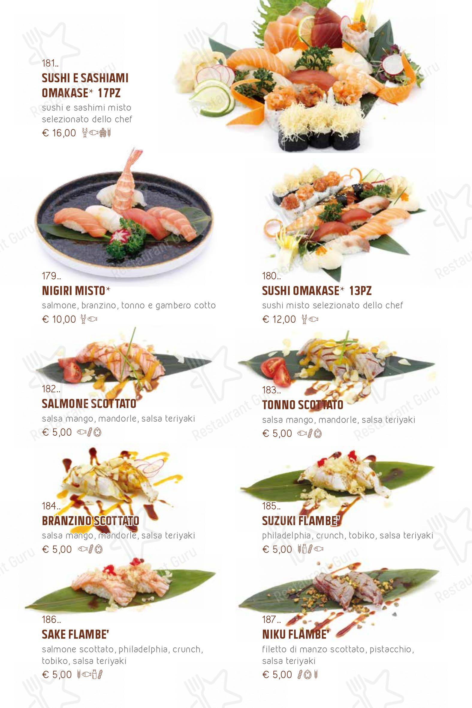 Speisekarte von Sushi shou fusion restaurant, Segrate