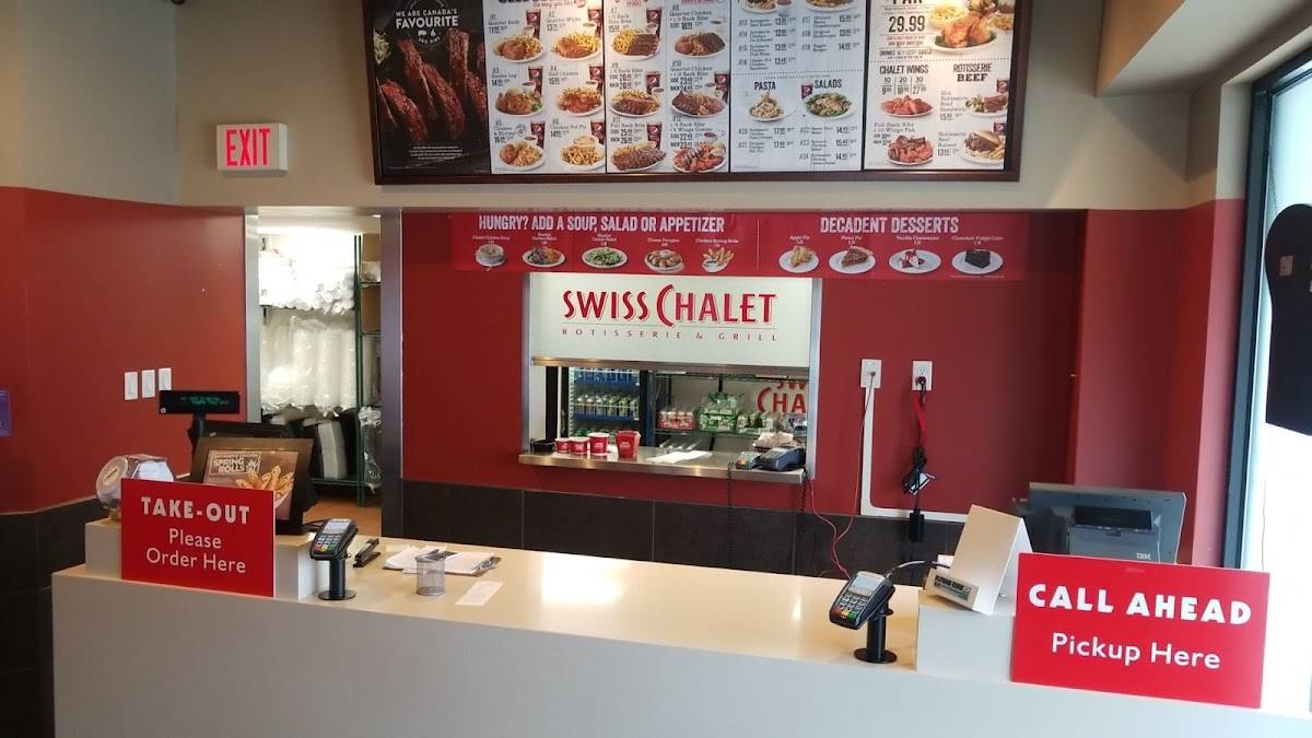 Menu at Swiss Chalet restaurant, Bedford, Bedford Hwy