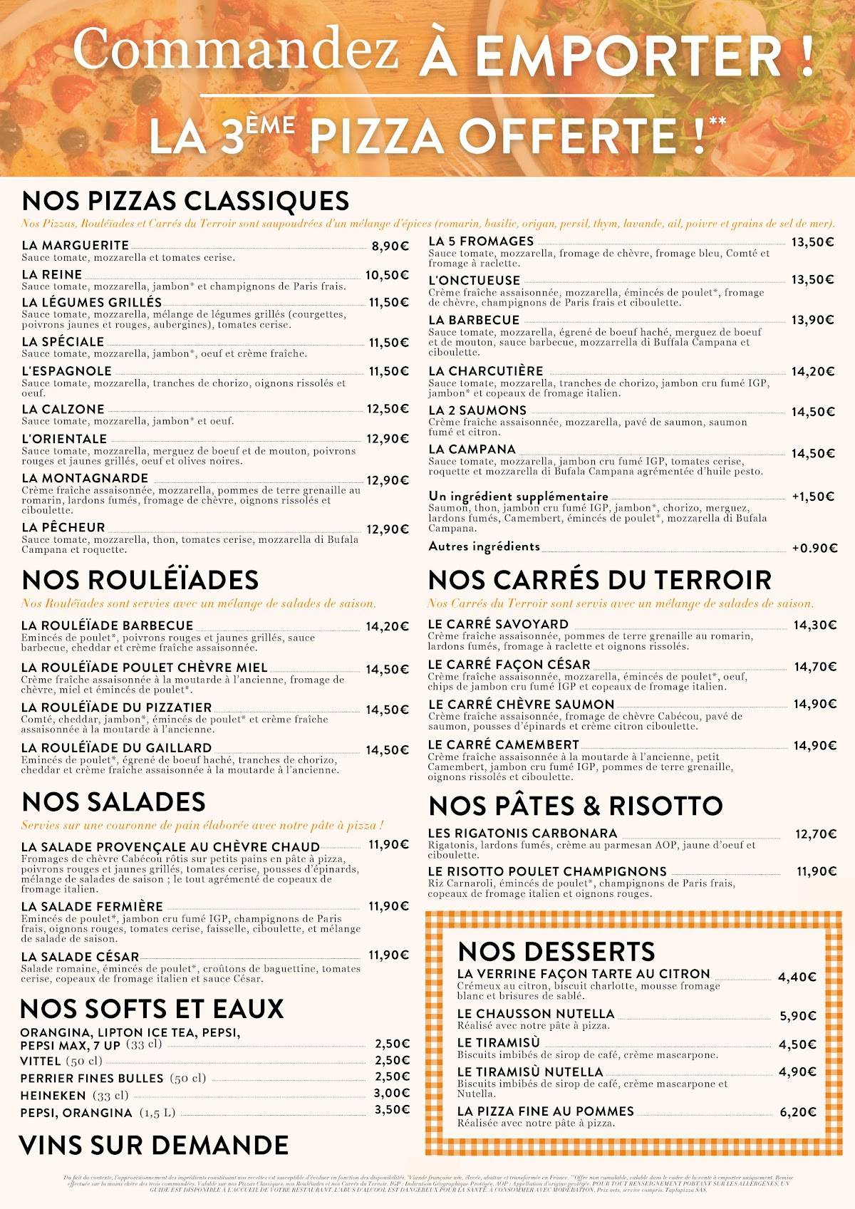 Menu Cantine Franconville