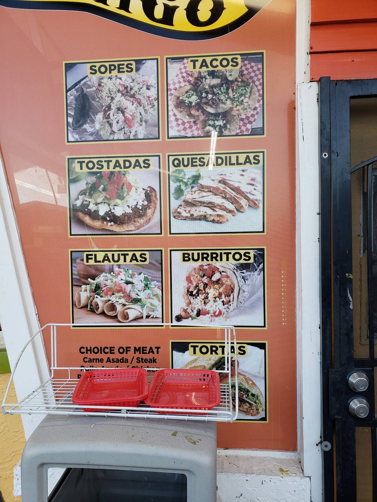 Menu at Taco Amigo restaurant, Zephyrhills, Gall Blvd