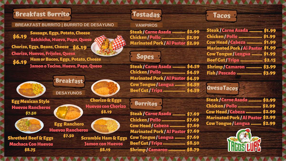 Menu at Casa Rivas Mexican Food & Mariscos restaurant, Mesa
