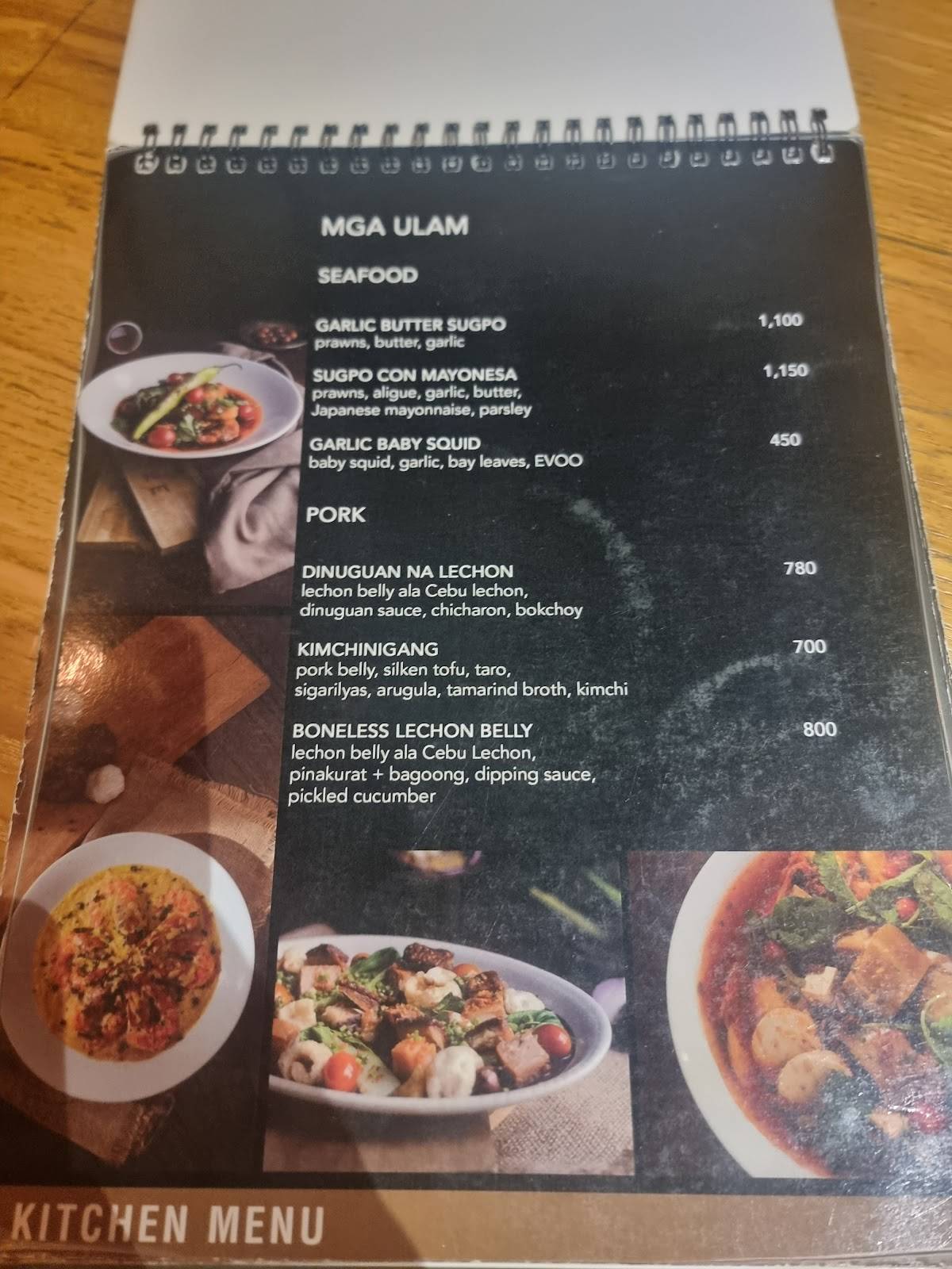 Menu at Locavore BGC restaurant, Taguig, Forbes Town Center