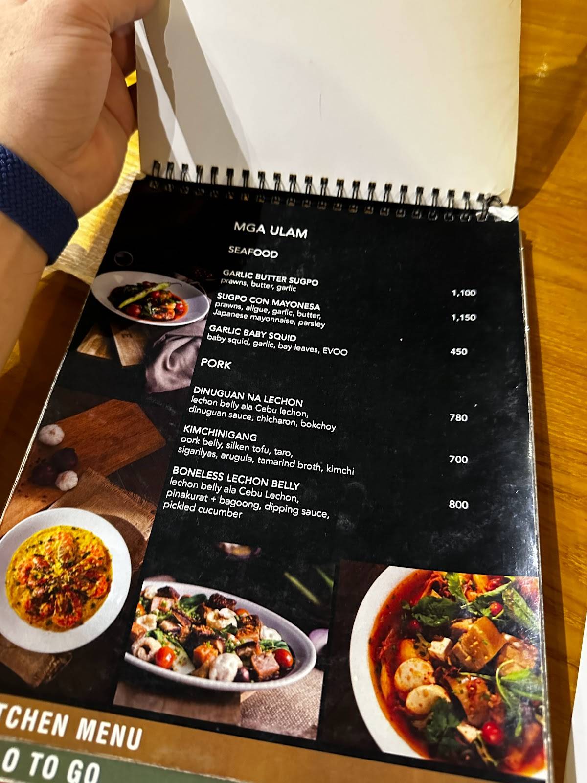 Menu at Locavore BGC restaurant, Taguig, Forbes Town Center