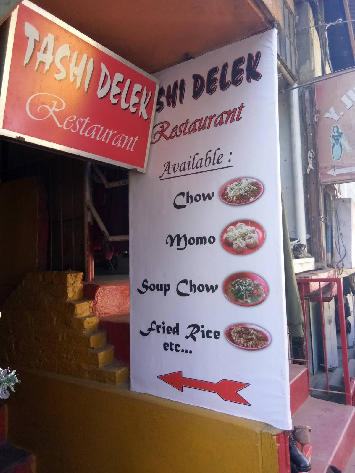 Menu at Tashi Delek, Kohima