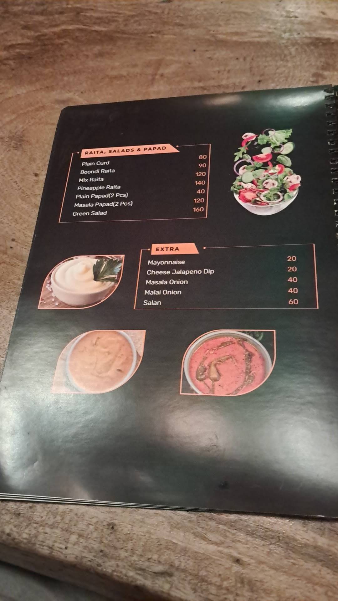 Menu at The Crimson House, Noida