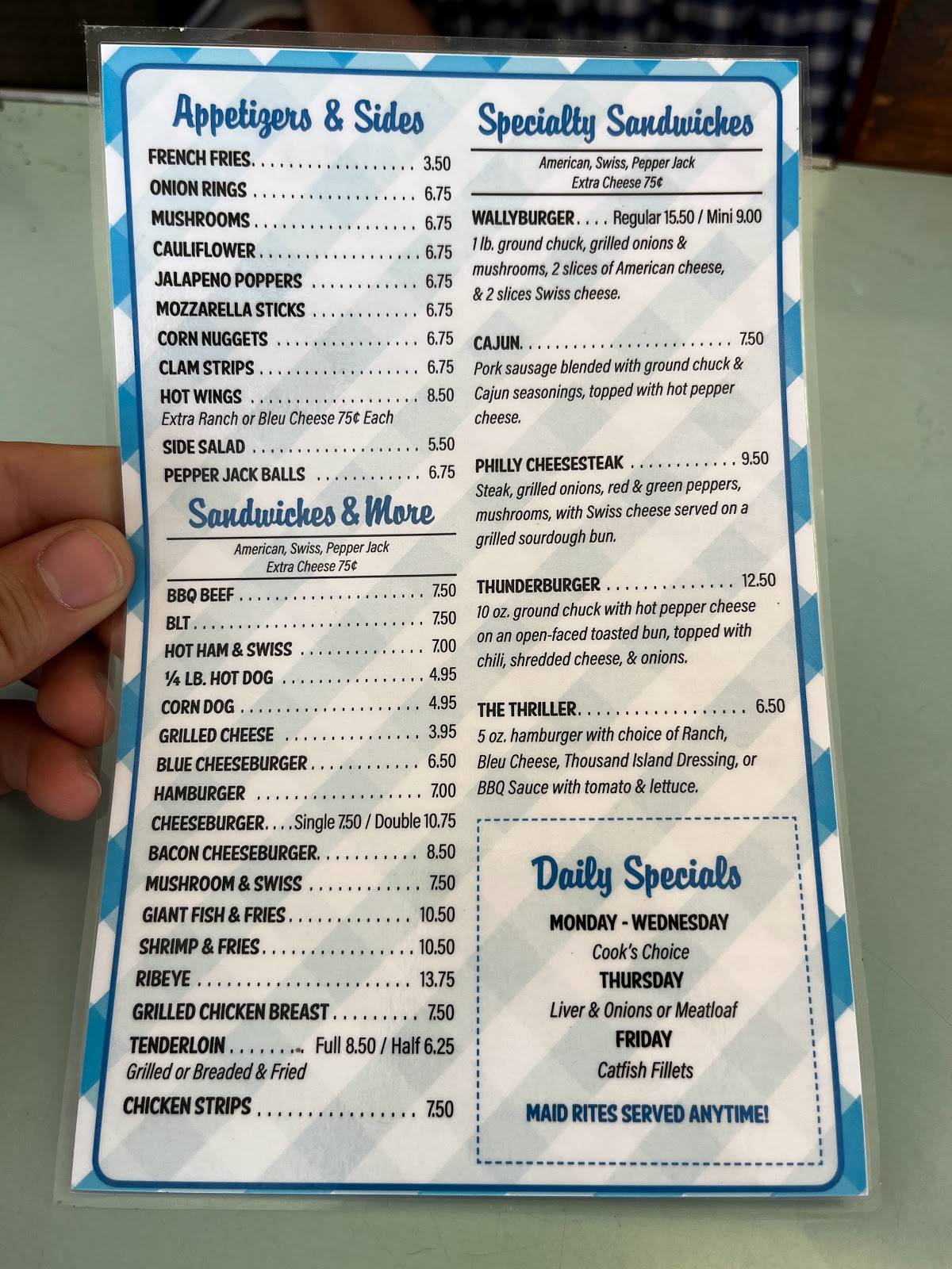 Menu at The Fort Diner restaurant, Fort Madison