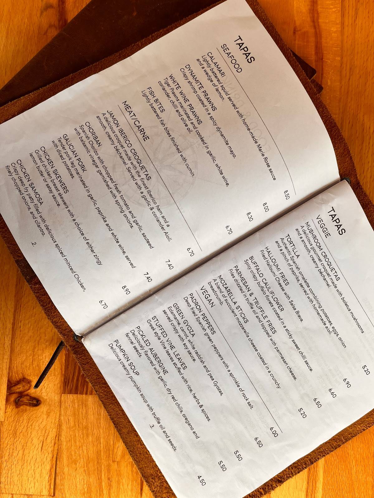 Menu at The Lighthouse pub & bar, Oxford