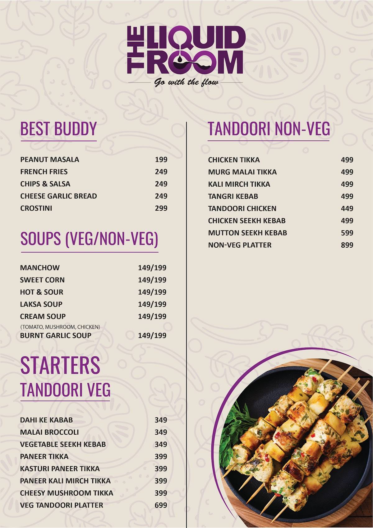 Menu at The Liquid Room- Best Pub, Club/Bar In Amritsar, Amritsar