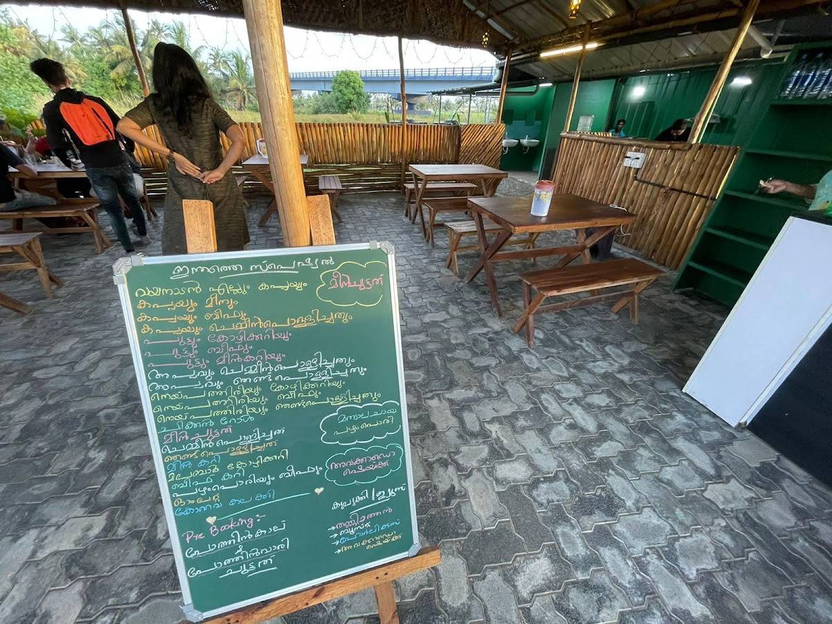 Menu at The Mud Cafe, Kadamakkudy