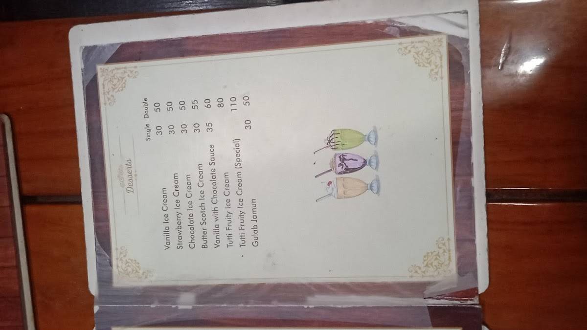 Menu at The Oak Tree Restaurant, Amloh