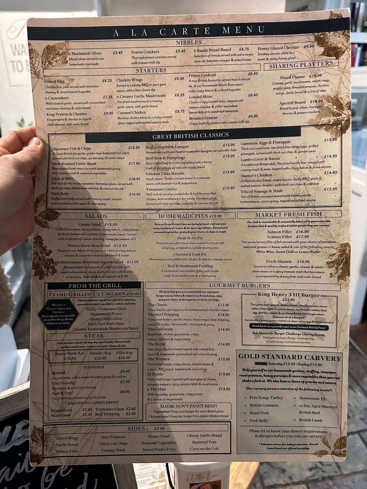 Menu at The Plough pub & bar, Hemel Hempstead, Leverstock Green Rd